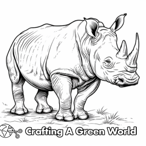Rhino Coloring Pages - Free & Printable!