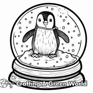 Snow Globe Coloring Pages - Free & Printable!