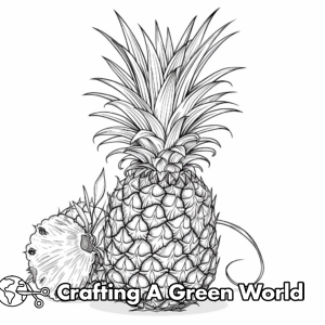 Pineapple Coloring Pages - Free & Printable!