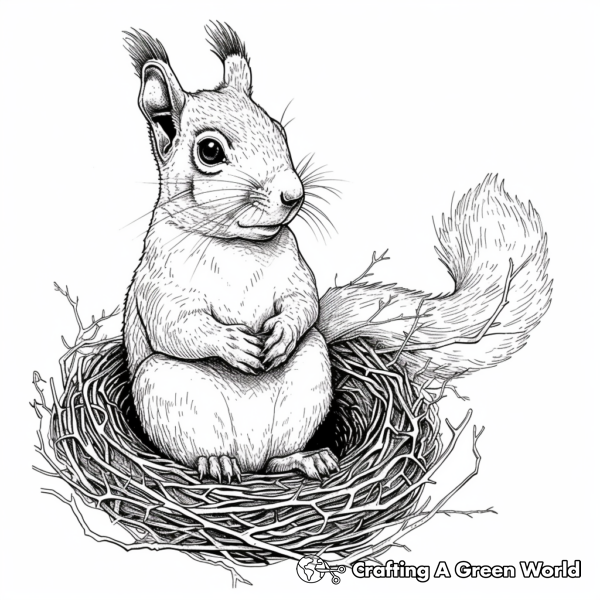 Nest Coloring Pages - Free & Printable!