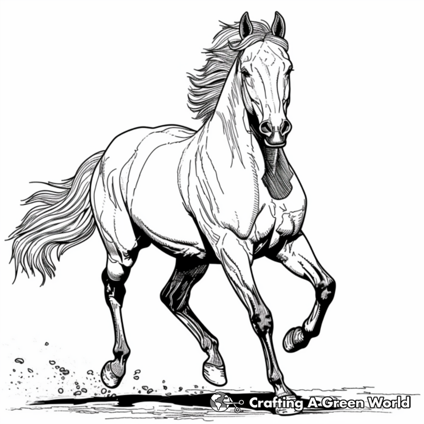 Wild Horses Coloring Pages - Free & Printable!