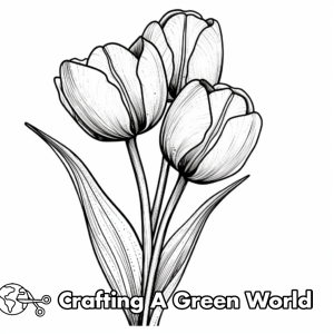 Spring Flowers Coloring Pages - Free & Printable!