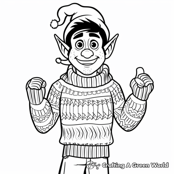 Ugly Sweater Coloring Pages - Free & Printable!