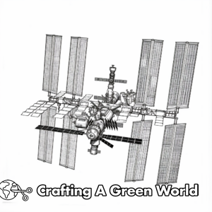 International Space Station Coloring Pages - Free & Printable!
