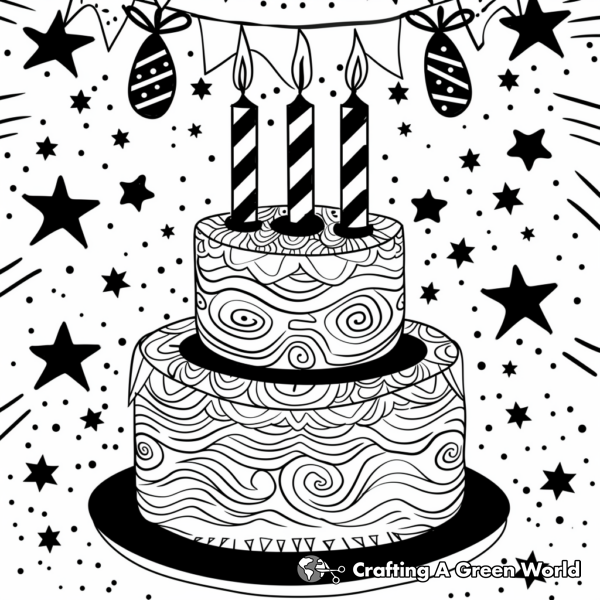 Birthday Card Coloring Pages - Free & Printable!