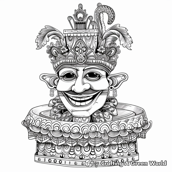 Mardi Gras Coloring Pages - Free & Printable!