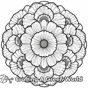 Flower Coloring Pages For Adults - Free & Printable!