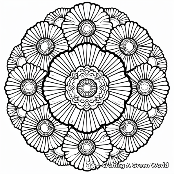 Flower Coloring Pages For Adults - Free & Printable!
