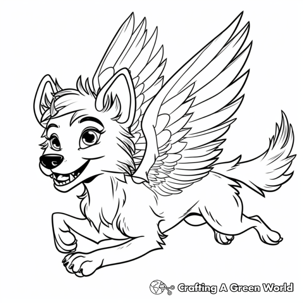 Mythical Wolf Coloring Pages - Free & Printable!
