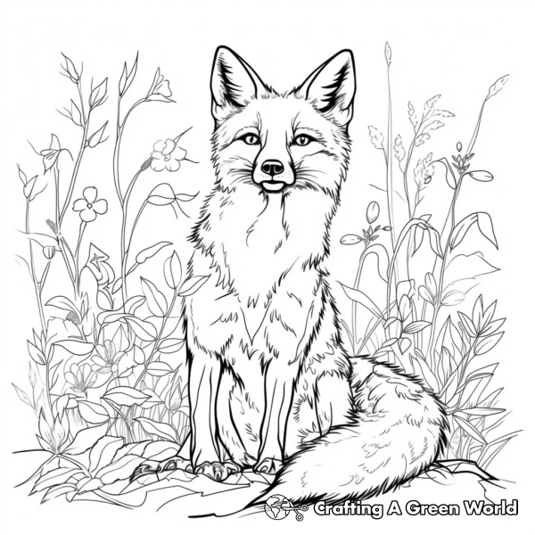 Fox And Wolf Coloring Pages - Free & Printable!