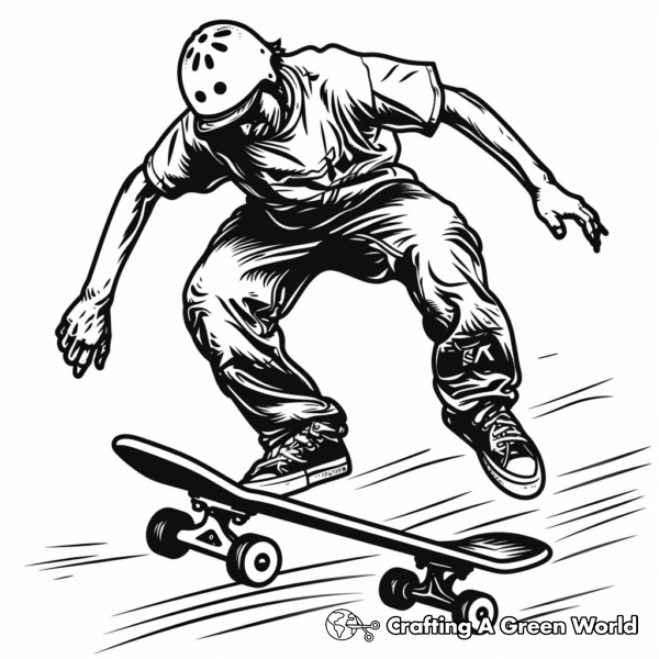 Skateboard Coloring Pages - Free & Printable!
