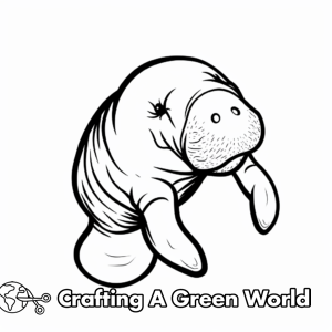 Manatee Coloring Pages - Free & Printable!