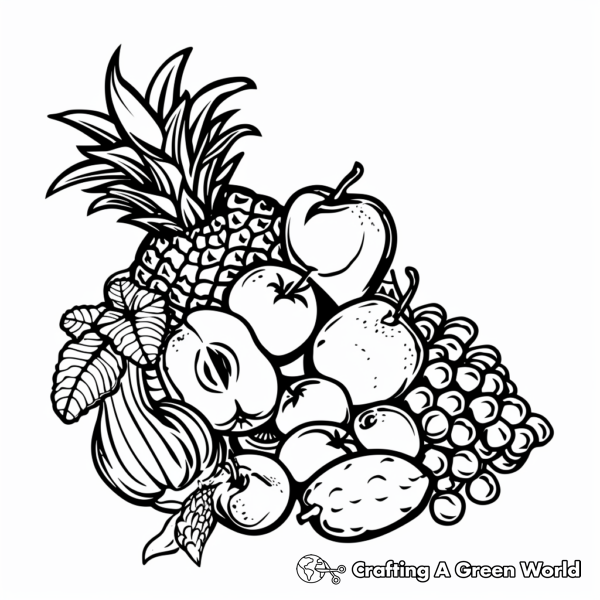 Cornucopia Food Coloring Pages - Free & Printable!