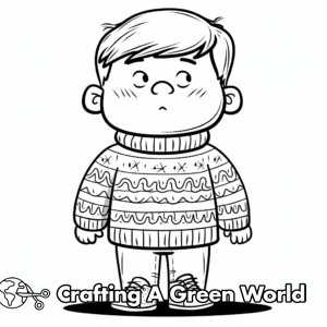 Ugly Sweater Coloring Pages - Free & Printable!