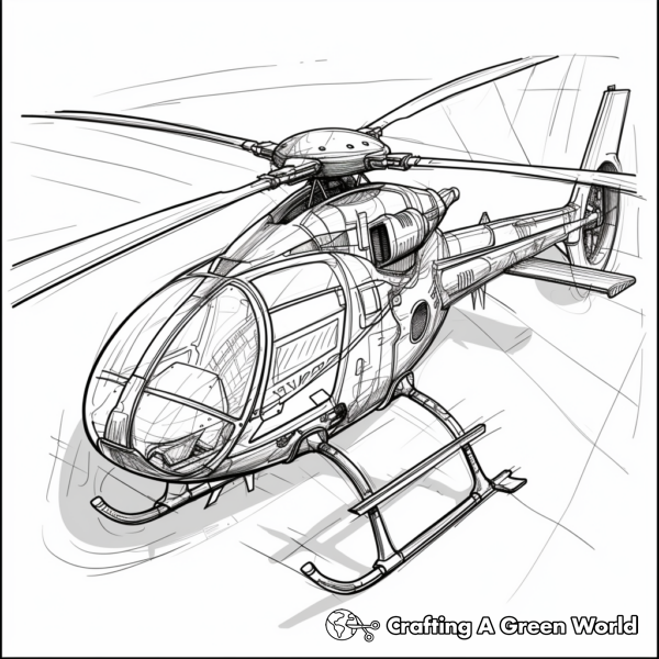 Helicopter Coloring Pages - Free & Printable!
