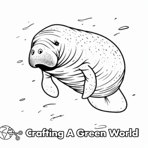 Manatee Coloring Pages - Free & Printable!