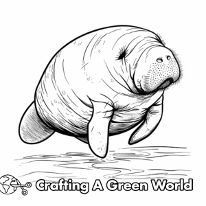Manatee Coloring Pages - Free & Printable!
