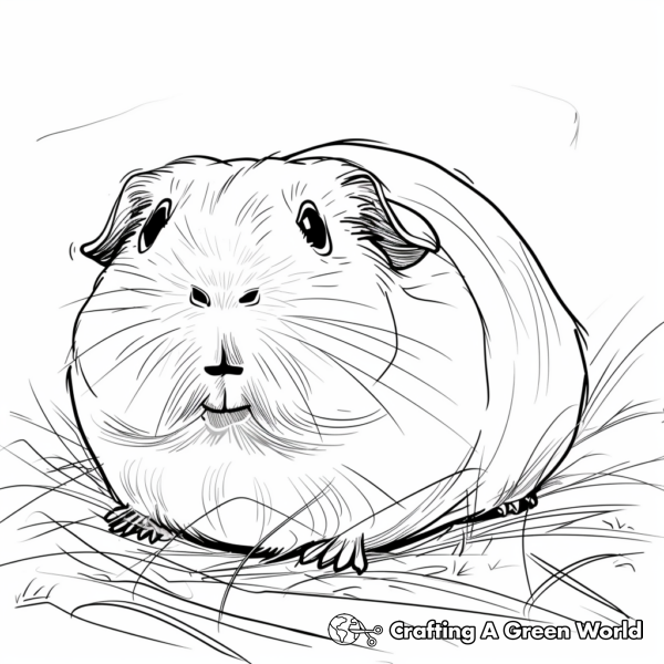 Guinea Pig Coloring Pages - Free & Printable!