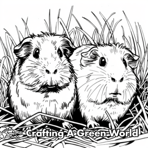 Guinea Pig Coloring Pages - Free & Printable!