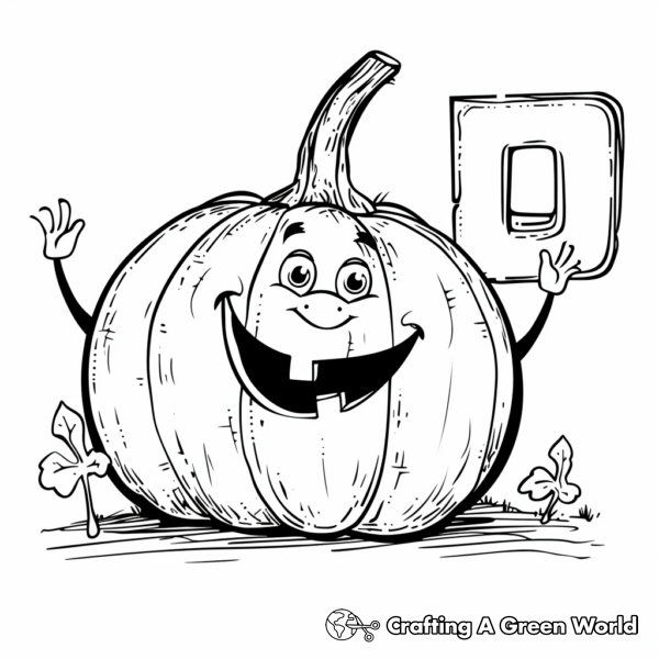 P Is For Pumpkin Coloring Pages - Free & Printable!