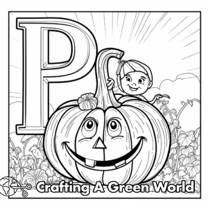 P Is For Pumpkin Coloring Pages - Free & Printable!