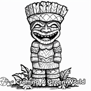 Tiki Coloring Pages - Free & Printable!