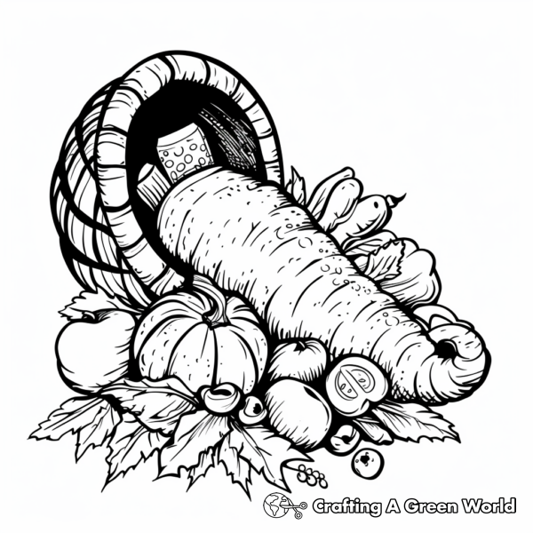 Cornucopia Food Coloring Pages - Free & Printable!