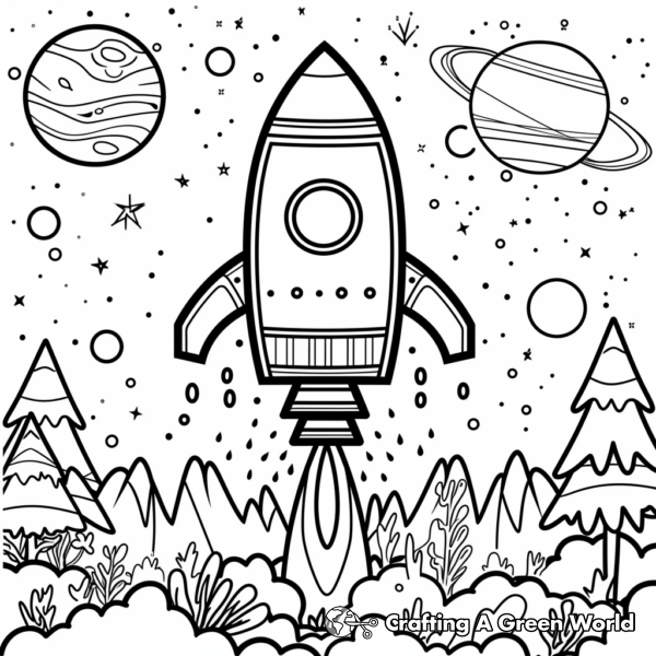 Space Coloring Pages - Free & Printable!