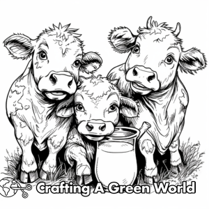 June Dairy Month Coloring Pages