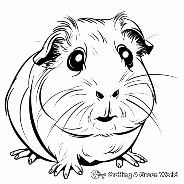 Guinea Pig Coloring Pages - Free & Printable!
