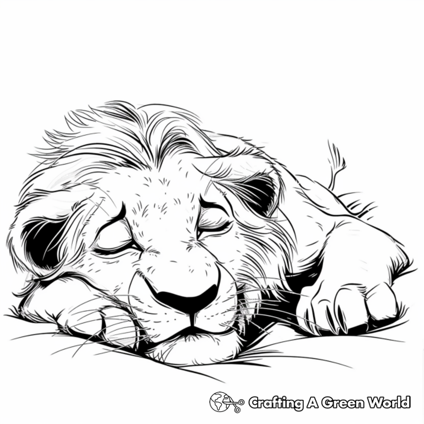 Baby Lion Coloring Pages - Free & Printable!