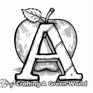 A Is For Apple Coloring Pages - Free & Printable!