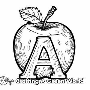 A Is For Apple Coloring Pages - Free & Printable!