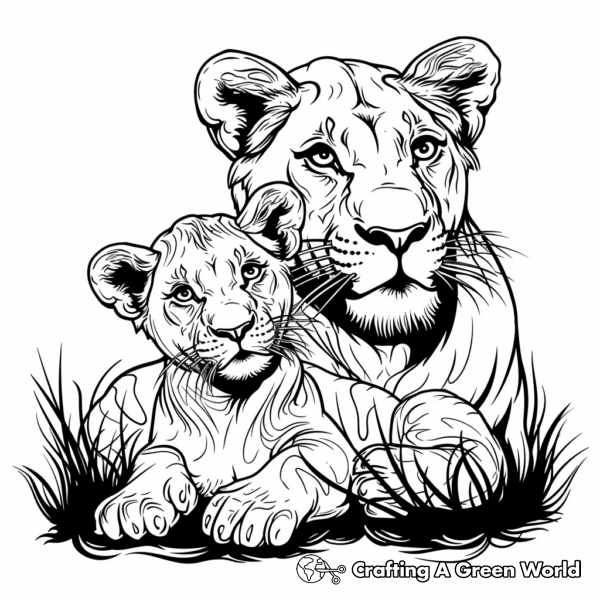 Lion Coloring Pages For Adults - Free & Printable!