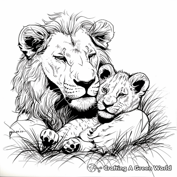 Lion Coloring Pages For Adults - Free & Printable!