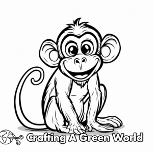 Monkey Coloring Pages - Free & Printable!