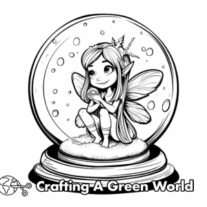 Snow Globe Coloring Pages - Free & Printable!