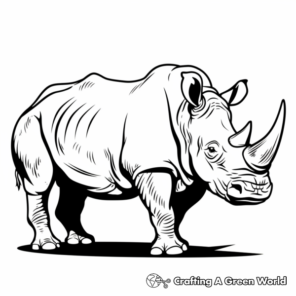 Rhino Coloring Pages - Free & Printable!
