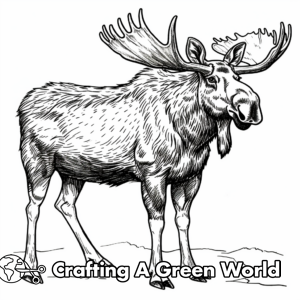 Moose Coloring Pages - Free & Printable!