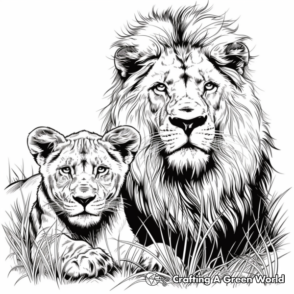 Lion Coloring Pages For Adults - Free & Printable!