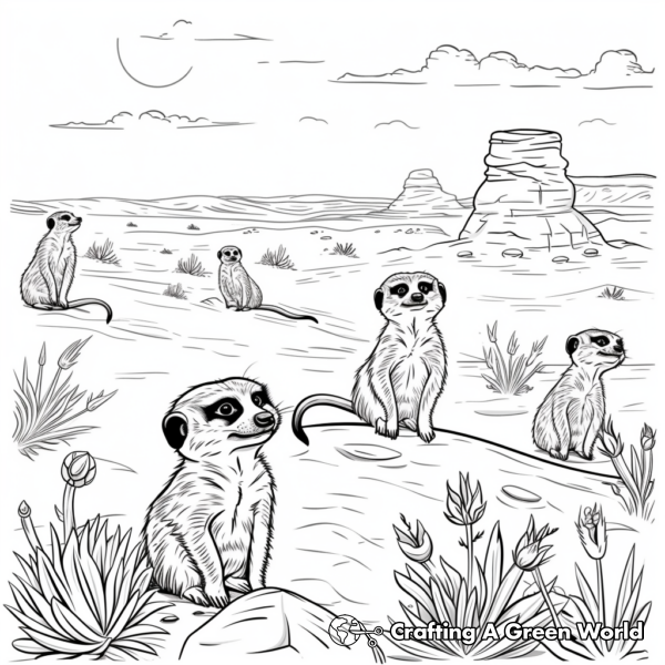 Meerkat Coloring Pages - Free & Printable!