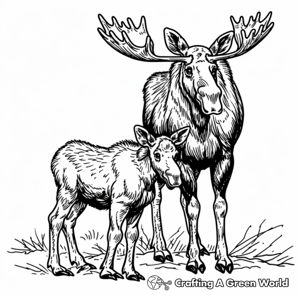 Moose Coloring Pages - Free & Printable!