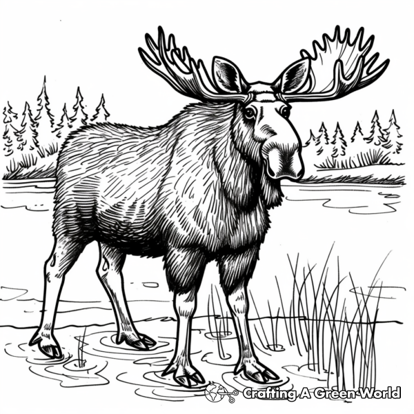 Moose Coloring Pages - Free & Printable!