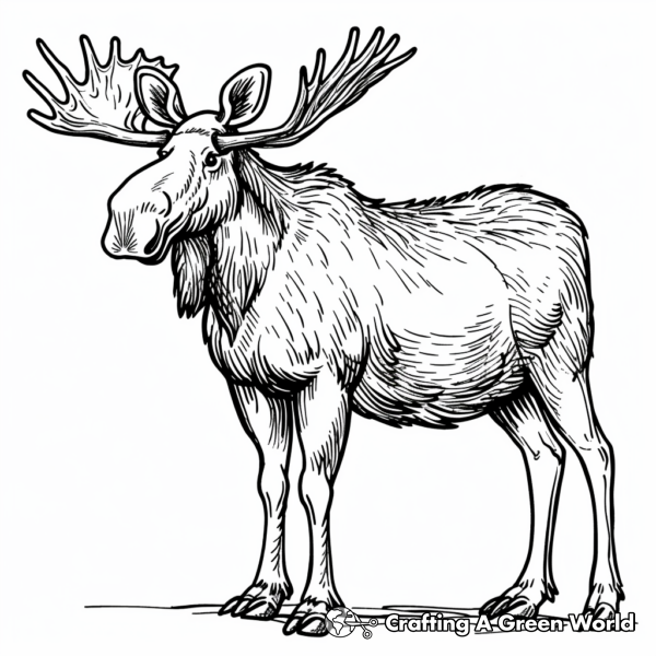 Moose Coloring Pages - Free & Printable!
