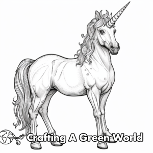 Realistic Unicorn Coloring Pages - Free & Printable!