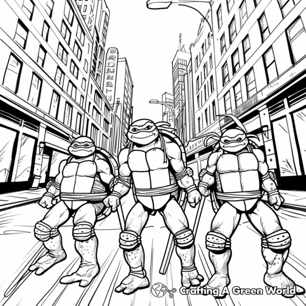 Ninja Turtles Coloring Pages - Free & Printable!