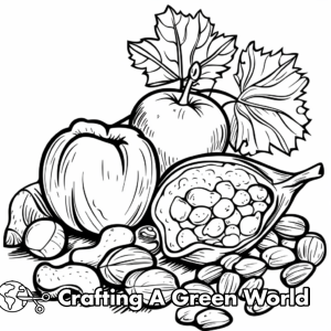 Healthy Food Coloring Pages - Free & Printable!