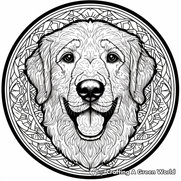 Dog Mandala Coloring Pages - Free & Printable!
