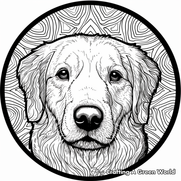 Dog Mandala Coloring Pages - Free & Printable!