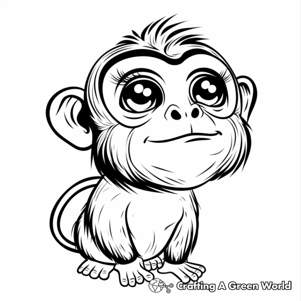 Monkey Coloring Pages - Free & Printable!